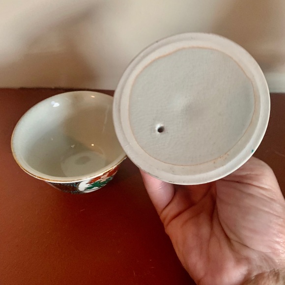 Vintage | Accents | Antique Satsuma Raised Relief Porcelain Rice Dish ...